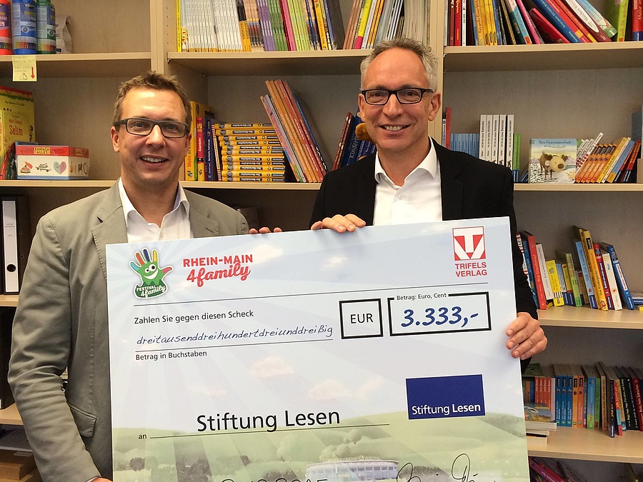Spendenaktion für Stiftung Lesen - RheinMain4Family