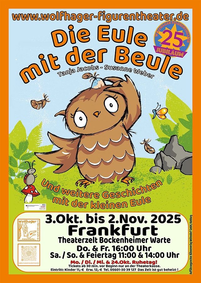 Entdeckt die Veranstaltung Figurentheater: Die Eule mit der Beule in ...