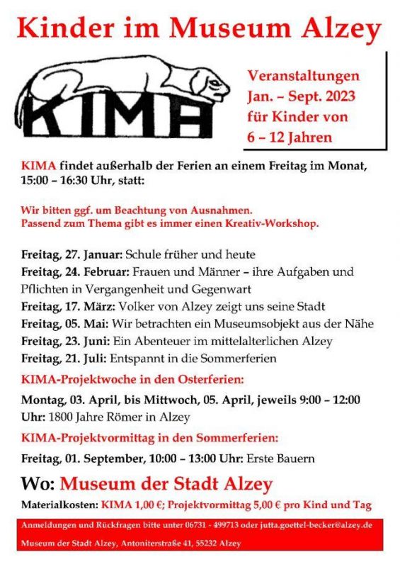Entdeckt die Veranstaltung KIMA-Projektvormittag in den Sommerferien ...